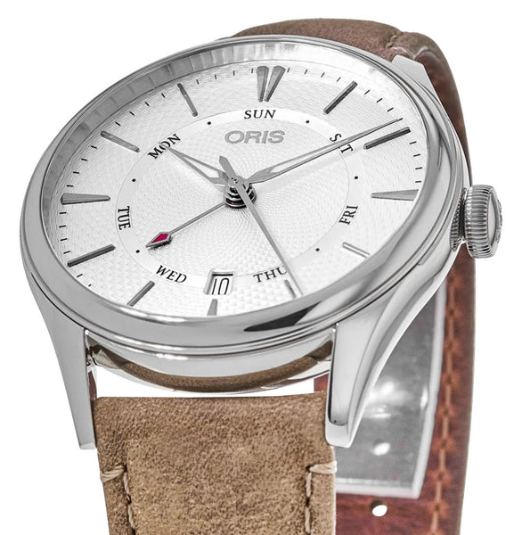 Oris Artelier Pointer Day Date Automatic Stainless Steel Silver Dial B