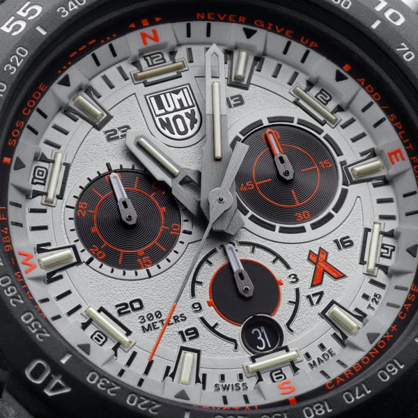 Luminox Bear Grylls Survival Chronograph CARBONOX+ Silver Dial Gray Ru