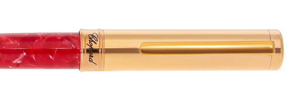 Chopard Classic Red Resin Rose Gold-Plated Metal Ballpoint Pen 95013-0