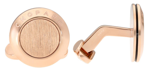 Chopard Classic Rose Gold PVD Steel Mens Cufflinks 95014-0087
