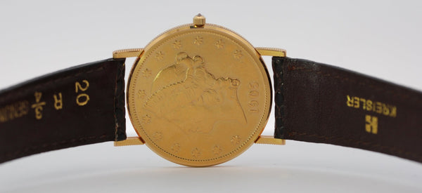 Corum 1905 Twenty Dollar Liberty Gold Coin Watch Vintage