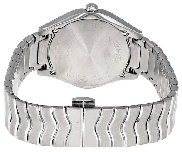 Ebel Wave Stainless Steel Silver Dial Diamonds Quartz Womens Watch 121