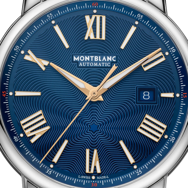 Limited Edition Montblanc Star Legacy Automatic Stainless Steel Blue D