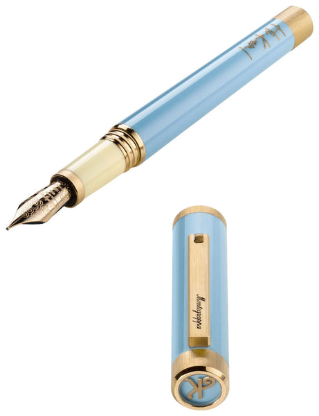 Limited Edition Montegrappa Ken The Movie Icon Extra Fine Nib Blue/Yel
