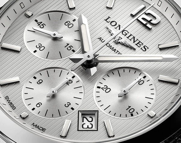 Longines Conquest Classic Automatic Chronograph Stainless Steel Silver