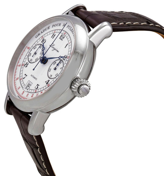 Longines Heritage Column Wheel Pulsometer Chronograph Automatic White