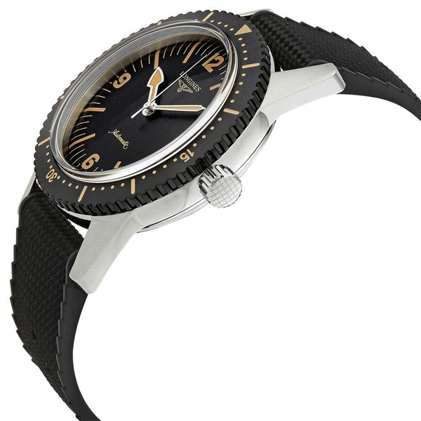 Longines Heritage Skin Diver Automatic Stainless Steel Black Dial Blac