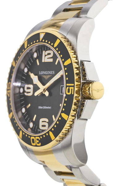 Longines HydroConquest Two-Tone Stainless Steel Black Dial Date Divers