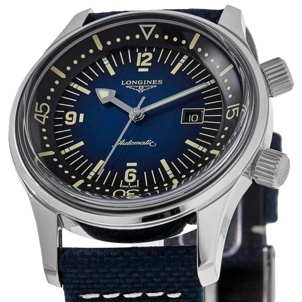 Longines Legend Diver L3.374.4.90.2 Automatic Fabric Watch