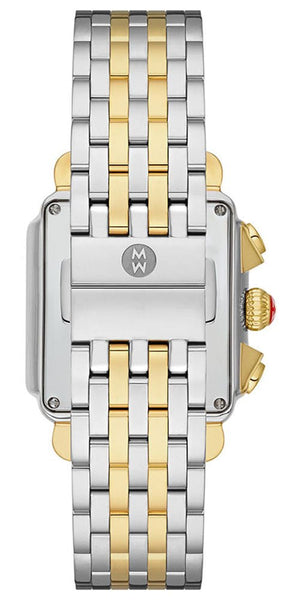 Michele Deco Diamond High Shine Chronograph Date Two-Tone Stainless St