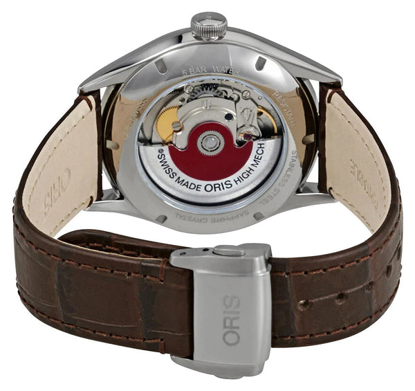 Oris Artelier Date Automatic Stainless Steel Gray Dial Brown Leather S
