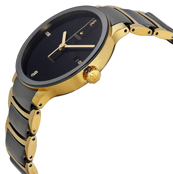 Rado Centrix Automatic Diamonds Gold PVD & Black High-Tech Ceramic Bla