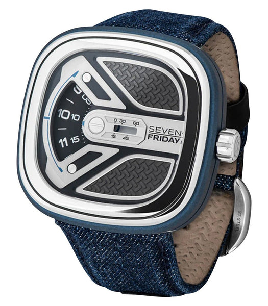 SEVENFRIDAY M-Series Urban Explorer Automatic Stainless Steel Blue Den