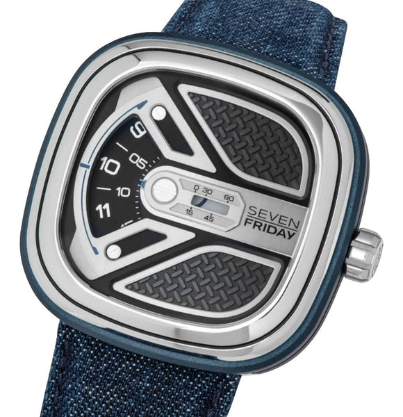 SEVENFRIDAY M-Series Urban Explorer Automatic Stainless Steel Blue Den