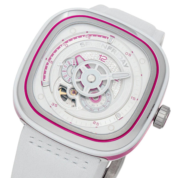 SEVENFRIDAY P-Series Beach Club Automatic Stainless Steel White/Silver