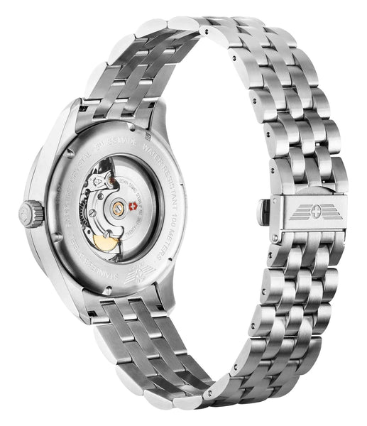 Victorinox Swiss Army Airboss Mechanical Automatic Stainless Steel Bla