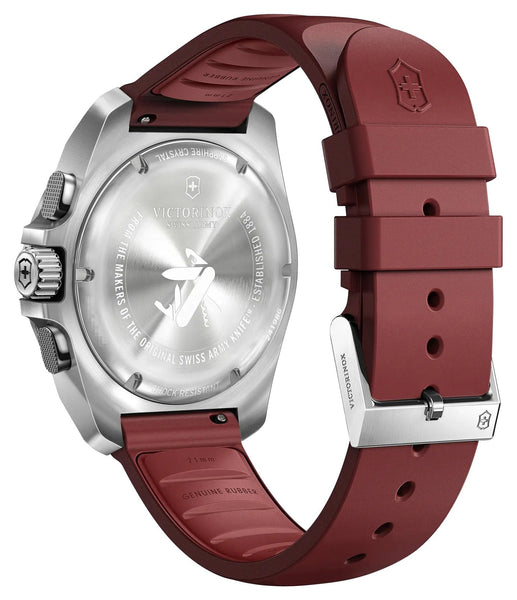 Victorinox Swiss Army I.N.O.X. Chronograph Stainless Steel Red Dial Re