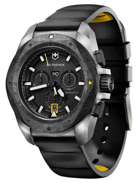 Victorinox Swiss Army I.N.O.X. Chronograph Titanium Black Dial Black R